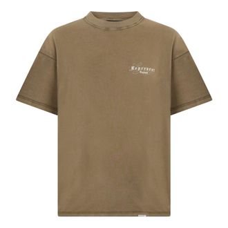 Represent Baumwoll-T-Shirt mit Sticklogo - - Tops - Herren - Braun - L
