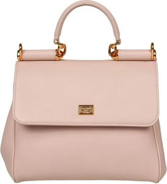 Dolce & Gabbana Hobo Bags - My Sicily Handbag In Nude Leather - Gr. unisize - in Beige - f&uuml;r Damen