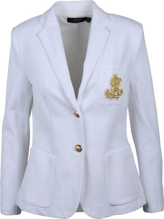 Ralph Lauren Giacca Slim - - Jackets - Damen - Wei&szlig; - 2XL