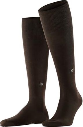 Burlington Dublin M Kh coton unies 1 paire, Chaussettes longues Homme, Marron Chocolate 5043, 40-46