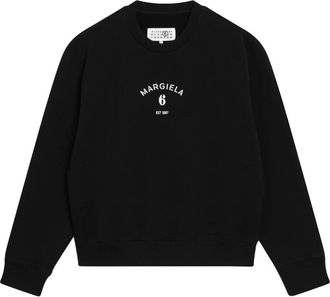 Maison Margiela Femme, Sweatshirts et sweats &agrave; capuche, Noir, Taille: 38 FR Signature Jersey SweaT-shirt
