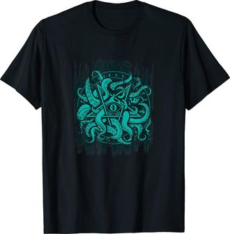 Graphics & More Cthulhu Elder Sign Pentagram Dark T-Shirt