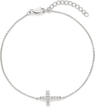 s.Oliver Bracelet - Elegantes Armband aus poliertem 925er Sterlingsilber - silber - Ankerkette verstellbar bis 21 cm - wasserfest & hautfreundlich
