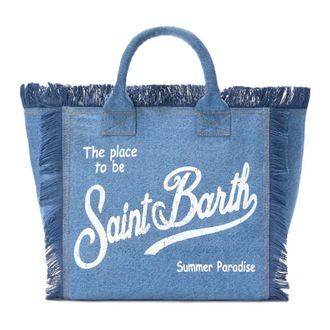 MC2 Saint Barth Femme, Sacs, Bleu, Taille: ONE Size Vanity Shoulder Bag