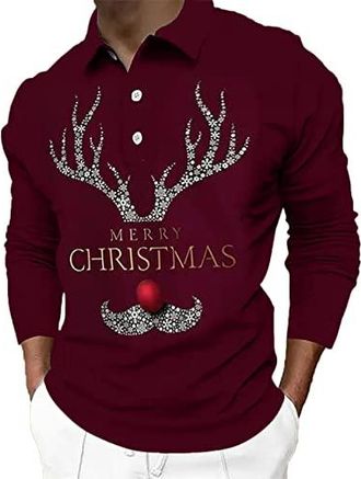 Generic Pull de No&euml;l Laid, Le P&egrave;re No&euml;l Imprim&eacute; Pull Moche No&euml;l Casual Homme Pull Moche No&euml;l Sport Sweater Col Rond Pull Chaud Sweats &agrave; Manches Longues Sweat-