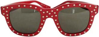Saint Laurent Lunettes de soleil rouges