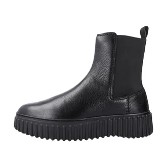 Clarks Stilvolle Chelsea Boots in Ahorn-Finish - - Shoes - Damen - Schwarzk - 37 1/2 EU