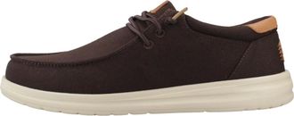 Hey Dude Homme, Chaussures, Brun, Taille: 46 EU Paul Canvas