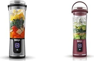 Ninja Ninja Blast Blender portable, 530 ml, couvercle résistant aux fuites et bec verseur, mini blender sans fil puissant, rechargeable, smoothies, shakes p
