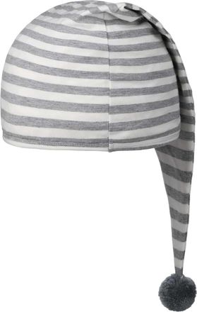 LIPODO Schlafm&uuml;tze (56 cm lang) - Damen und Herren - Nachthaube aus Baumwolle - Bommelm&uuml;tze One Size (53-60 cm) - Nachtm&uuml;tze mit Bommel - Zipfelm&uuml;tze zum Sch