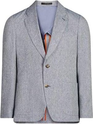 Paul Smith Blazer tweed en lin, soie et laine
