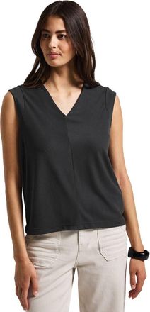Street One Damen A323329 Silk-Look Strukturshirt, Granite Grey, 42