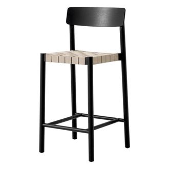 & Tradition Tabouret de bar sangles naturelles 65 cm Betty TK12 en fr&ecirc;ne & Tradition