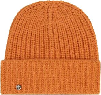 Loevenich Beanie | Klassische M&uuml;tze | Grobstrick | OneSize | Damen | Warmer Style f&uuml;r k&uuml;hle Abende Orange