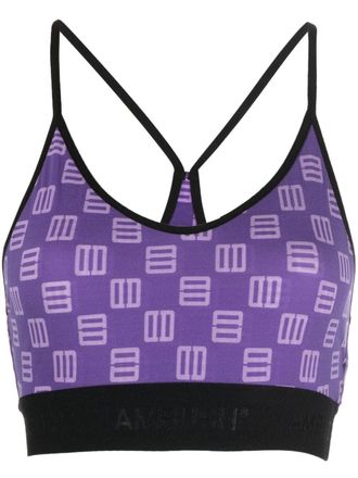 AMBUSH Top mit Monogramm-Print - Violett