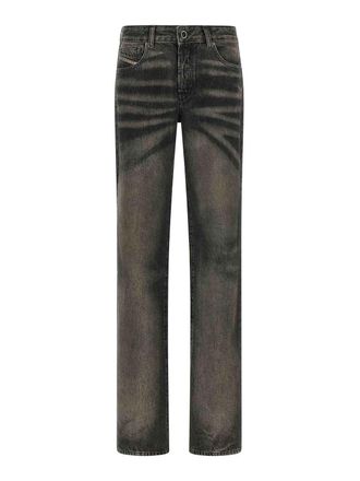 Diesel Straight Leg Jeans - Schwarz