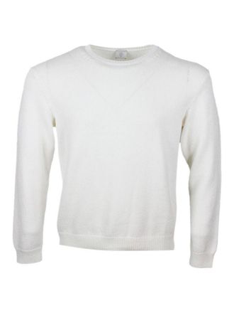 Eleventy Pull Col Rond - Blanc