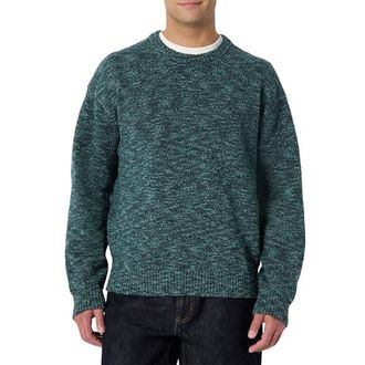 Amazon Essentials (S&eacute;lection de Demi) Pull &Eacute;pais &agrave; Col Rond Multicolore, Coupe D&eacute;contract&eacute;e Homme, Dark Teal Green Chin&eacute;, L
