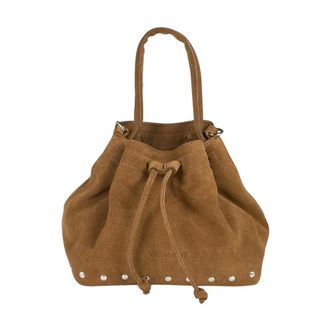 Vic Mati&eacute; Sac seau Soho en daim souple - Femme - Sacs - Brun - Taille: ONE Size