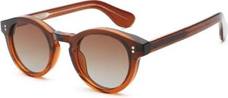 Generic Lunettes De Soleil Rondes UV400 For Hommes Et Femmes, Id&eacute;ales For Les Activit&eacute;s De Plein Air, Les F&ecirc;tes, Le Sport Et Le Shopping.(Brown)