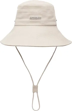 Jacquemus unisex, Accessoires, Blanc, Taille: 62 CM Chapeau Seau Denim Blanc