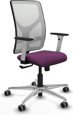 Piqueras y Crespo Stuhl mit R&uuml;ckenlehne f&uuml;r Lendenwirbels&auml;ule, mit wei&szlig;en und schwarzen Armlehnen, ausgestattet mit 3 Positionen und Schneideschaum, mit Rollen von 65 m