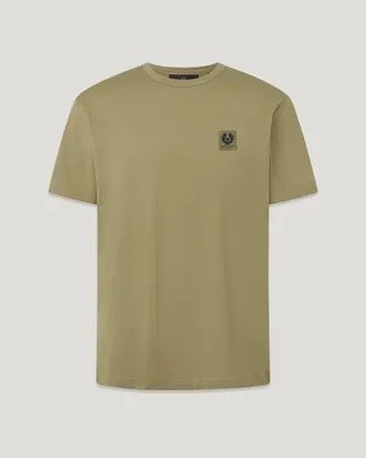 Belstaff T-shirt Belstaff Pour Homme Cotton Jersey Vert Arm&eacute;e 2xl