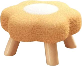 Generico Niedlicher Hocker: Bezauberndes Blumen-Design mit Hockerfunktion unter dem Schreibtisch, multifunktionale Sitzl&ouml;sung | Ideal f&uuml;r Wohnzimmer, Kindergar