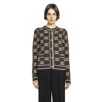 Gucci Wool Cardigan GG jacquard boucl&eacute;