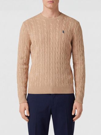 Polo Ralph Lauren Pull &agrave; col rond en laine et cachemire avec logo poney brod&eacute;