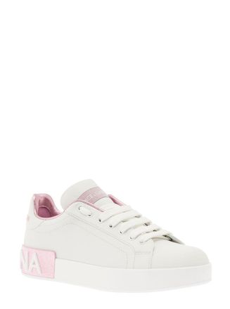 Dolce & Gabbana Womens Sneakers Portofino White Leather Trainers
