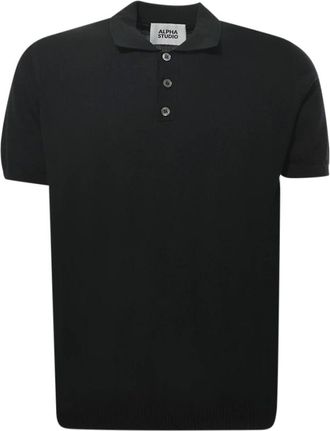Alpha Studio Homme, Tops, Noir, Taille: 3XL Polo