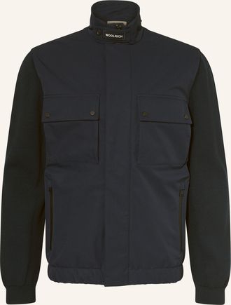 Woolrich Woolrich Jacke Im Materialmix blau
