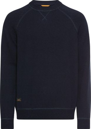 Camel Active Herren Strickpullover mit Rundhalsausschnitt Navyblau, menswear-3XL