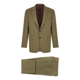 Brioni Brunico Anzug - - Suits - Herren - Gr&uuml;n - L