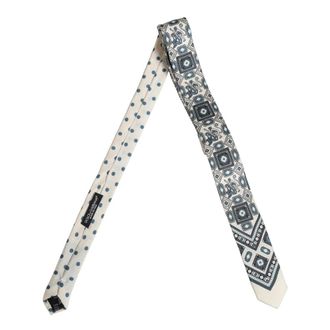 Dolce & Gabbana Geometrische Krawatte zum Binden - - Accessories - Herren - Wei&szlig; - ONE SIZE