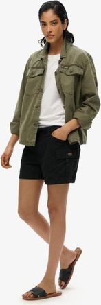 Superdry Knappe Cargo-Shorts in Schwarz