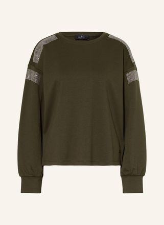 Monari Monari Longsleeve Mit Schmucksteinen gruen