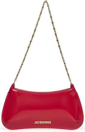 Jacquemus Femme, Sacs, Rouge, Taille: ONE Size Le Petit Bisou Chaine Shoulder Bag