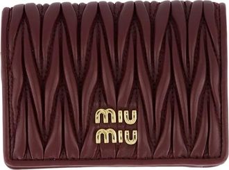 Miu Miu leather wallet - Rouge