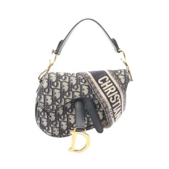 Dior Pre-owned Saddle Bag Oblique Jacquard 2way Handbag - - Pre-owned - Damen - Blau - ONE SIZE