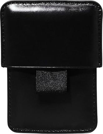 Calvin Klein Porte-Carte Homme Glow Hardcase en Cuir, Noir (CK Black Leather), Taille Unique