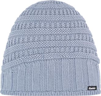 Eisb&auml;r M&uuml;tze Damen Cullen 2.0 Oversized Grau - Merino f&uuml;r Frauen - mit Fleece sch&uuml;tzt vor K&auml;lte und Wind - Strickm&uuml;tze kuschelig weiche Beanie Haube aus &Ouml;ste