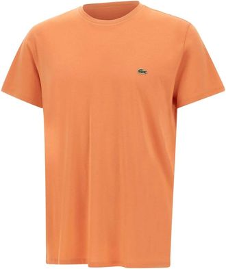 Lacoste Homme, Tops, Orange, Taille: S T-shirt en coton Pima