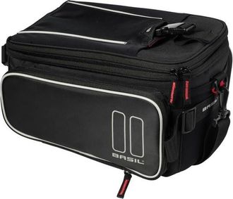 Basil Sport Design - 7-15L - Trunkbag Bicycle Tail Bag - Waterproof - Black - 31 x 17 x 13 cm