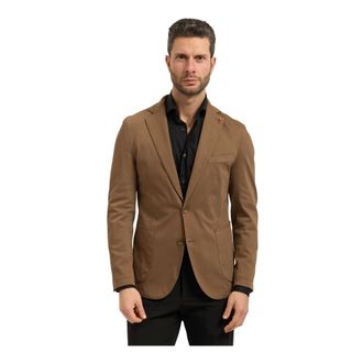 Mulish Homme, Vestes, Brun, Taille: 5XL Stretch Cotton Jacket