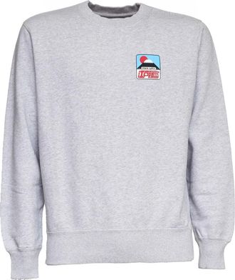 Edwin Homme, Sweatshirts et sweats &agrave; capuche, Gris, Taille: XS SweaT-shirt ras du cou