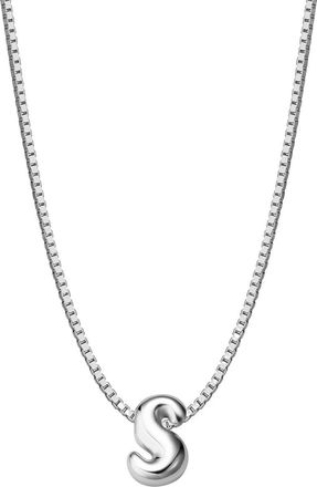 Glanzst&uuml;cke M&uuml;nchen Halskette - Sterling Silber Halskette Buchstabe S - Gr. unisize - in Silber - f&uuml;r Damen