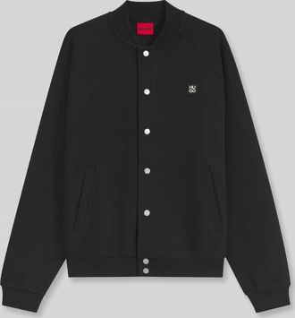 HUGO BOSS Oversize Fit Sweatjacke aus Baumwoll-Mix Modell Dabins