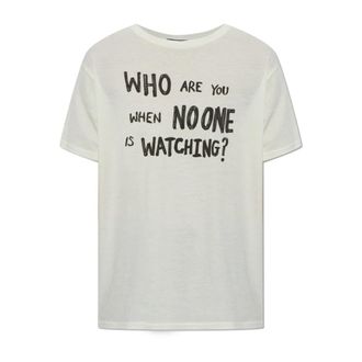 R13 T-Shirt mit Print - - Tops - Damen - Beige - M